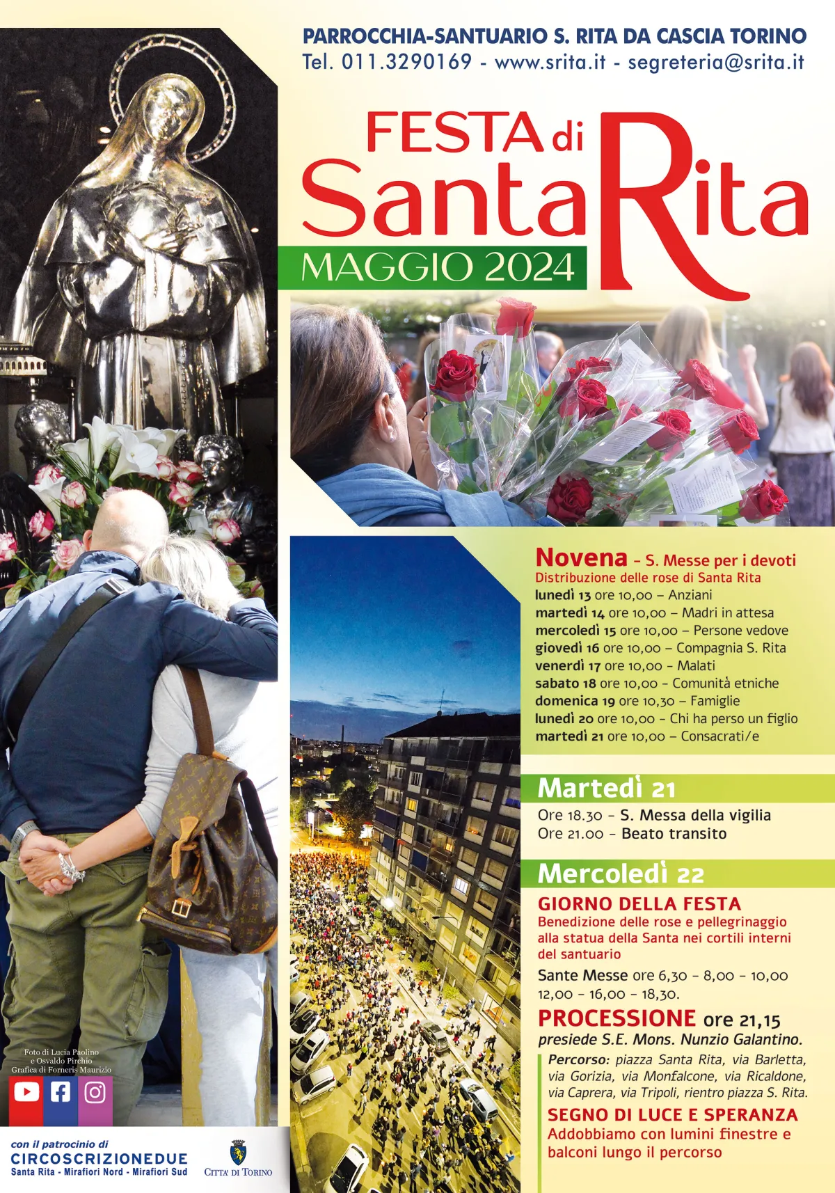 Anche a Torino è grande festa per Santa Rita